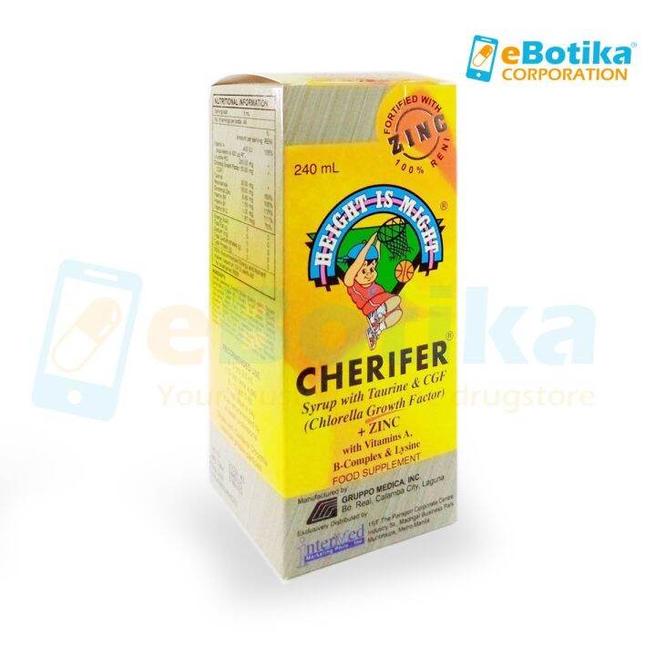 CHERIFER Syrup with Zinc 240mL | Lazada PH