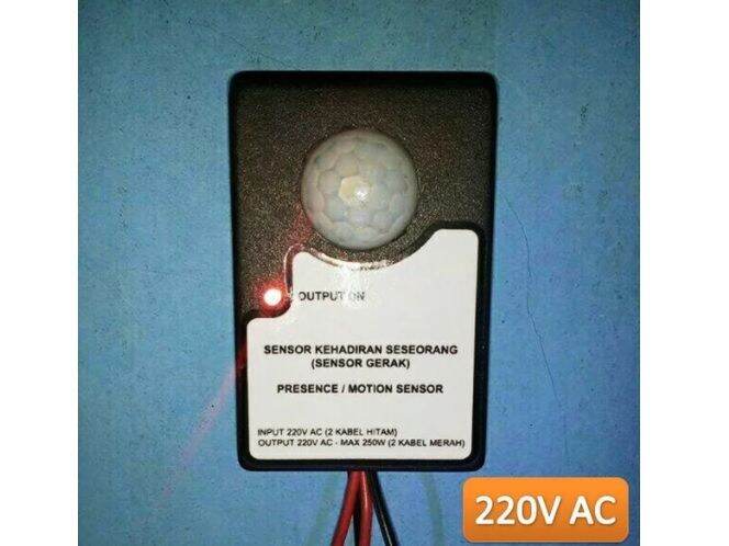 Saklar sensor gerak (kehadiran seseorang) otomatis - motion sensor ...