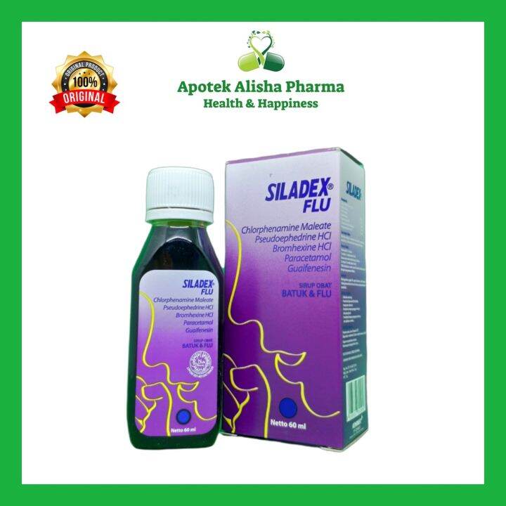 Siladex Flu Sirup 60ml - Siladec Ungu Syrup Obat Flu Pilek / Batuk ...