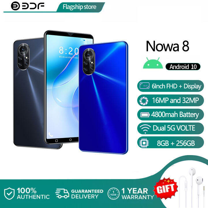 2023 Cheap Smart Phone 6 Inch mobile phone 8GB Ram/256GB Rom HD Screen ...