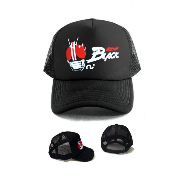 Topi Anime Satria Baja Hitam Kamen Rider Topi Jaring Trucker Terbaru ...