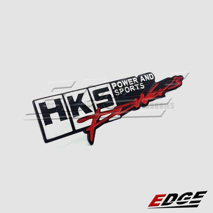 Emblem - HKS Powers and Sports - Aluminum - 4x13.5cm // universal ...