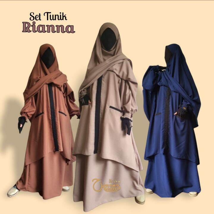 Tunik Set Rok Bahan Premium | Lazada Indonesia