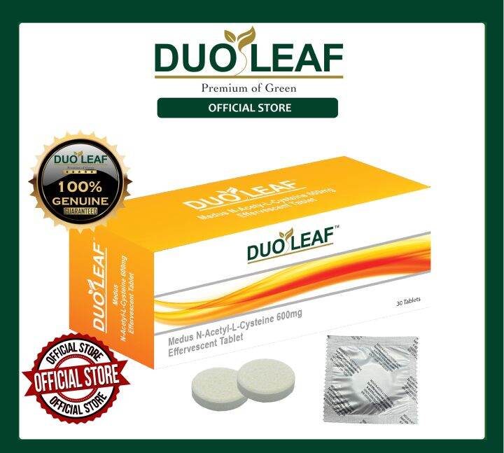 Duoleaf N-Acetyl-L-Cysteine 600mg Effervescent Tablets (NAC 600mg) | Lazada