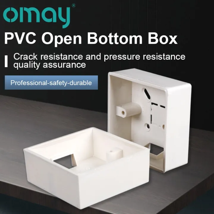 [HOT W] 86X86 PVC Socket Base Box External Mounting Junction Box ...