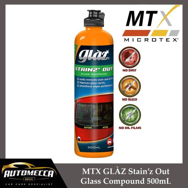 MTX Glaz Stainz' Out Glass Compound 500mL | Lazada PH