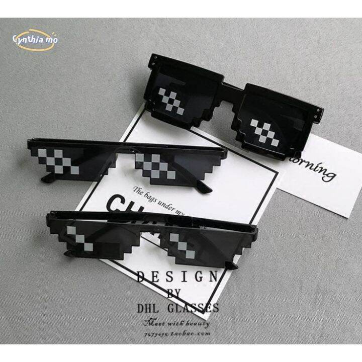 Spoof Polygonal Thug Life Sunglasses Mosaic 8pixel Sunglass Cm Lazada Ph