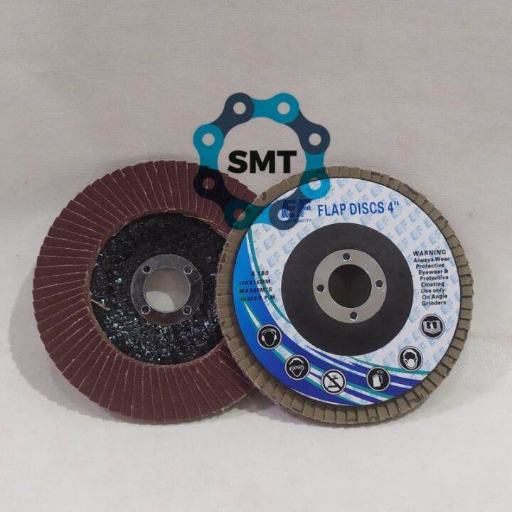 Hamplas Amplas Susun Tumpuk Flapdisc Flap Disc 4 Inch 4” Grit 180 ...