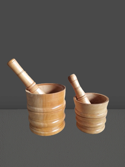 Penumbuk Kayu Peralatan Dapur Lumpang Jumbo dan Lumpang Mini | Lazada ...