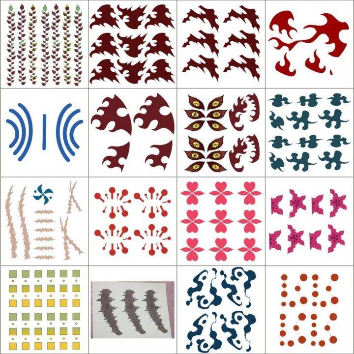 PHANT Forehead Scar DIY Anime Kimetsu No Yaiba Women Men Cosplay ...