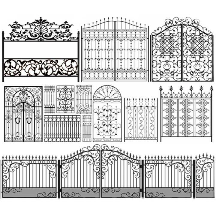 [European] Iron gates, doors, windows, fences, wrought iron ...