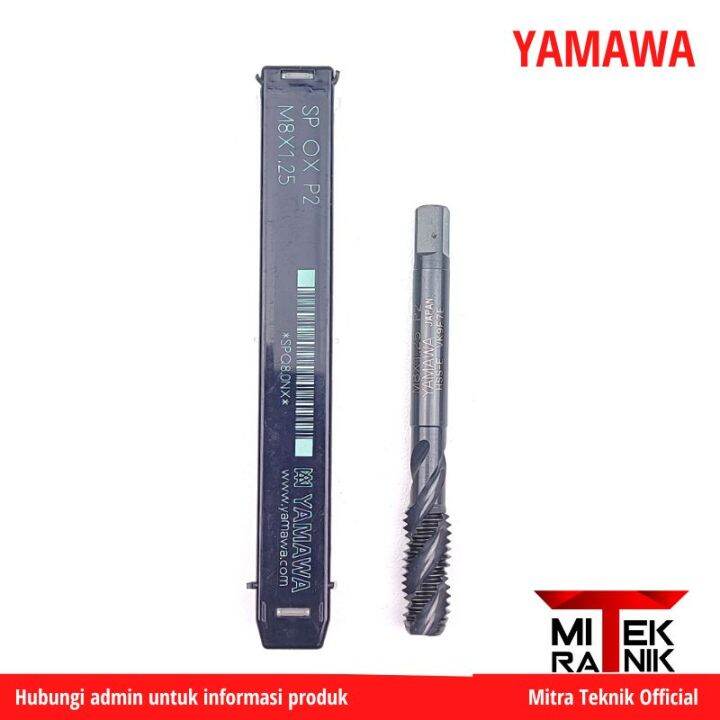 Hand Tap M8 x 1.25 Flute Spiral dan Pointed YAMAWA Mesin Tap Baut 12 | Lazada Indonesia