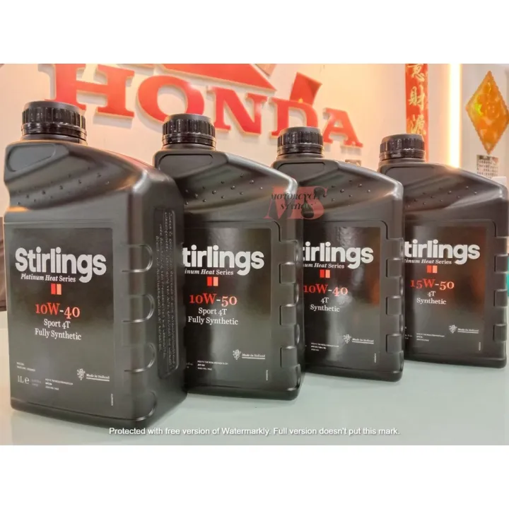 ENGINE OIL STIRLINGS PLATINUM HEAT SERIES 10W-40/10W-50/10W40/10W50 ...