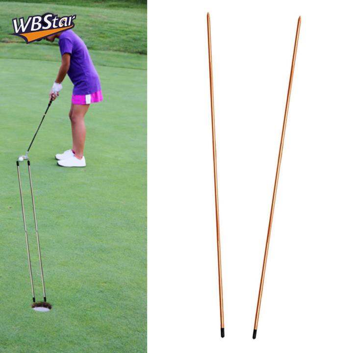 WBStar 2 Pack Golf Alignment Sticks Posture Corrector 120cm Swing ...