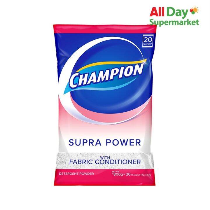 Champion Powder Detergent With Fabric Conditioner 800G | Lazada PH