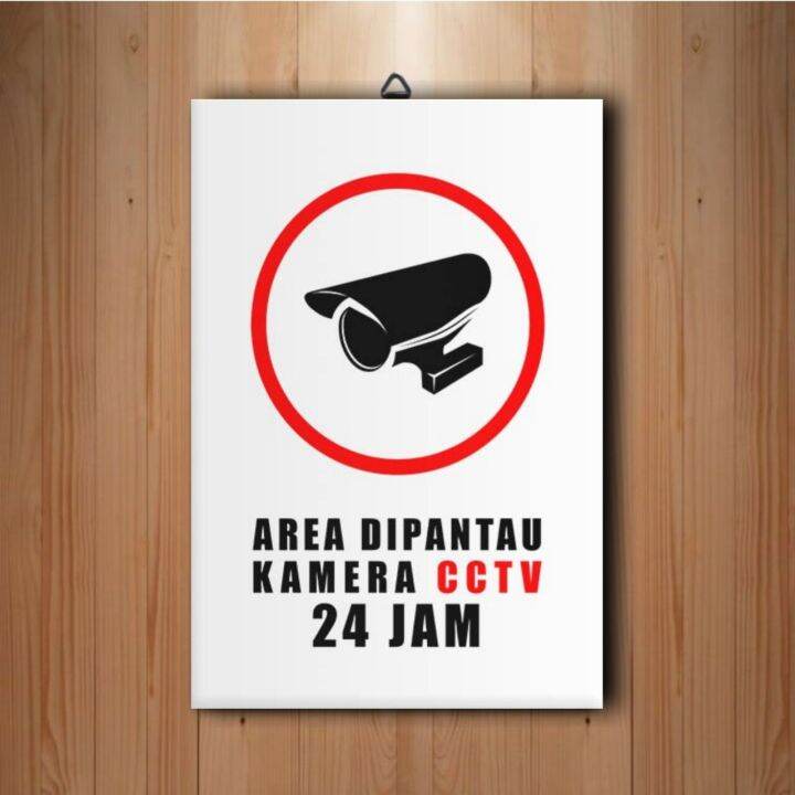 Hiasan Dinding Poster Wall Decor Papan Tanda CCTV Sign | Lazada Indonesia