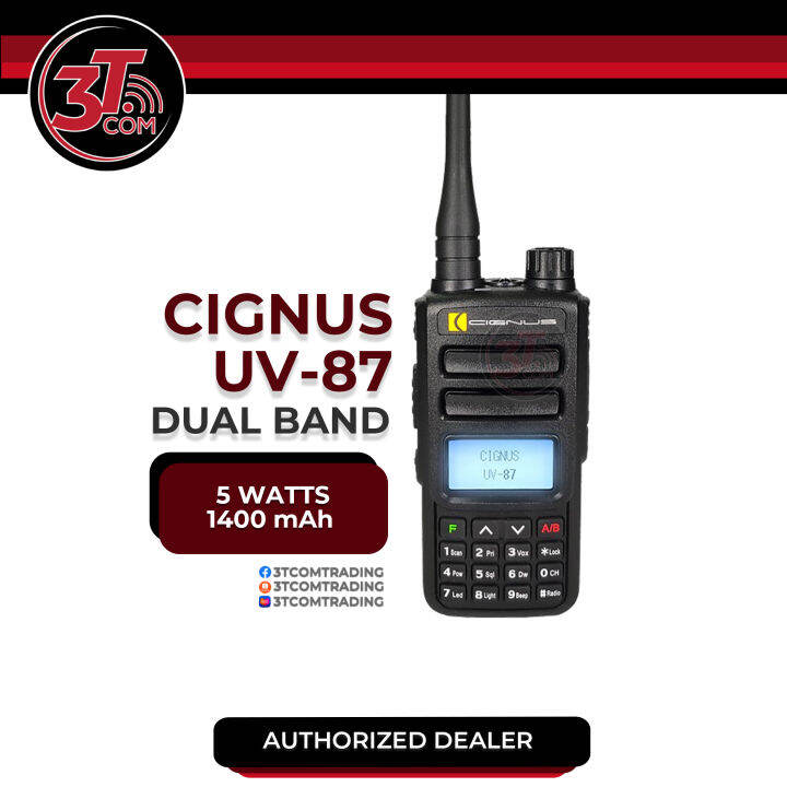 CIGNUS UV-87 NEWEST DUAL BAND RADIO | Lazada PH