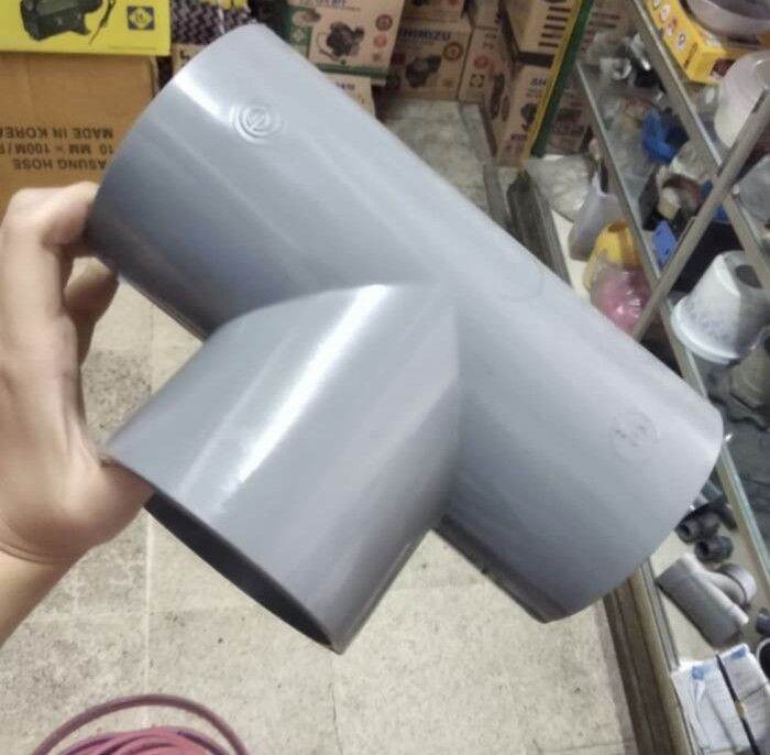 TEE 2 " dim 2 inch PVC fitting pipa AW Tebal Maspion | Lazada Indonesia