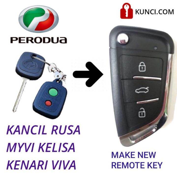 PERODUA MYVI REMOTE CONTROL KEY | Lazada