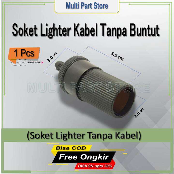 Soket Colokan Mobil Car Lighter Socket Mobil Betina - Tanpa Kabel ...