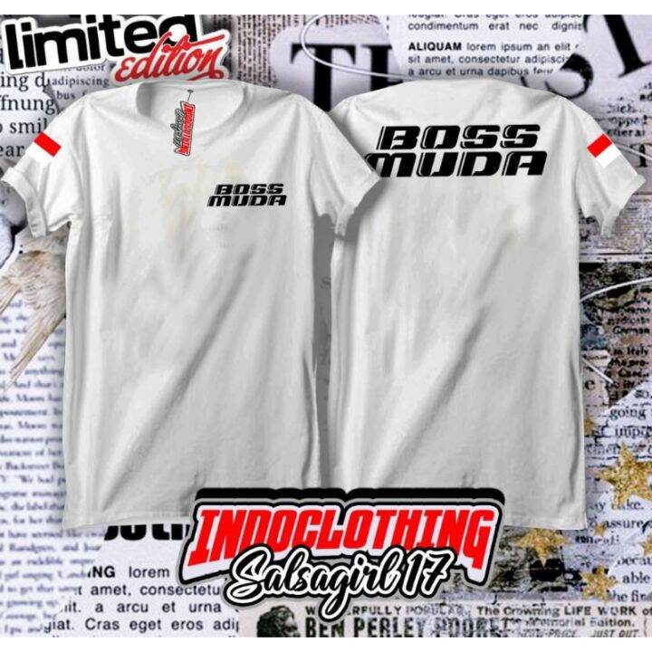 Kaos Bos Muda / Kaos Keren / Kaos Viral | Lazada Indonesia