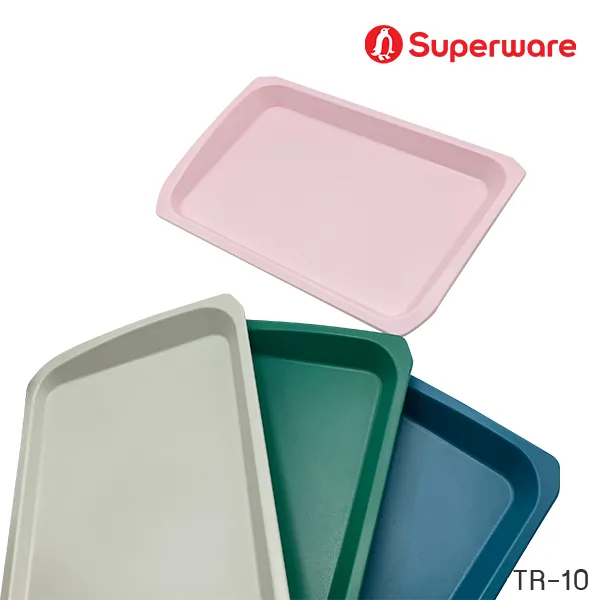 Srithai Superware ถาดเสริฟพลาสติก ถาดยกอาหาร ขนาดเล็ก Plastic Serving Trays TR-10 | Lazada.co.th