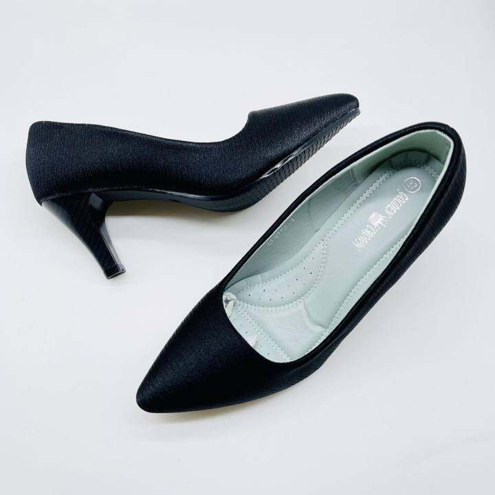 The New women office wear closed toes heeled shoes black shoes 3 in ...
