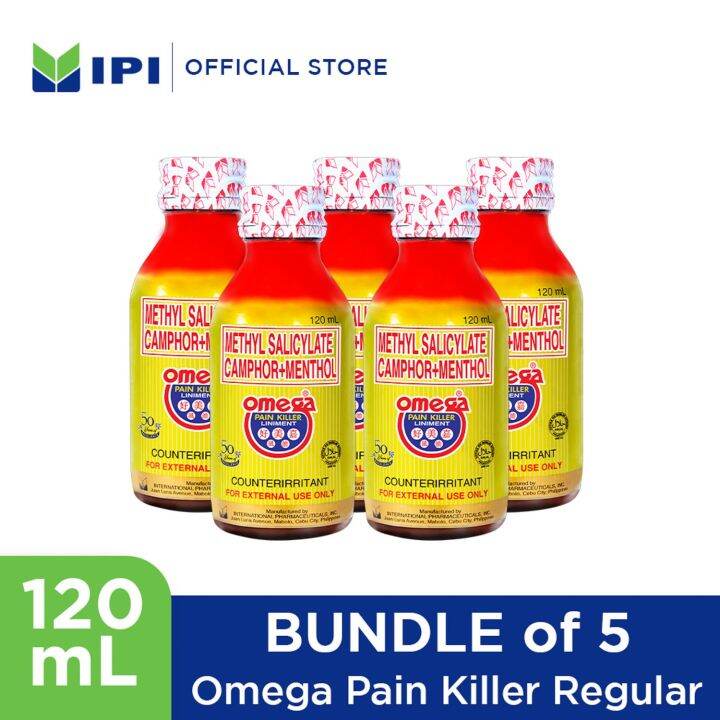 Omega Pain Killer Regular 120mL [Bundle of 5] | Lazada PH