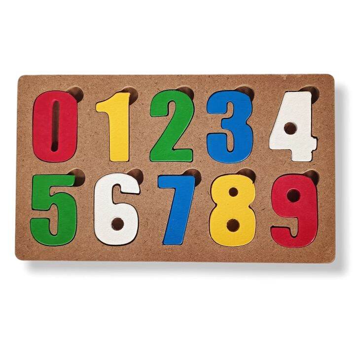 Puzzle Kayu Cat Angka Warna Bahan Tebal | Lazada Indonesia