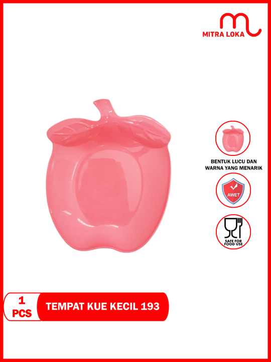 Mitra Loka 1 Pcs Piring kue Kecil Model Apel Golden Lemon PKK 193 ...
