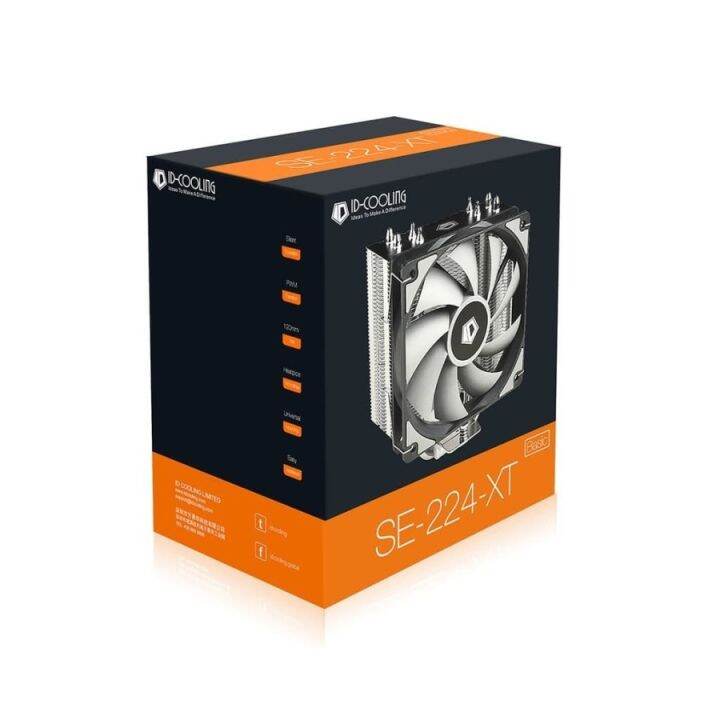 ID-COOLING SE-224-XT BASIC CPU Air Cooler HSF Dual Fan / Cpu Cooler ...