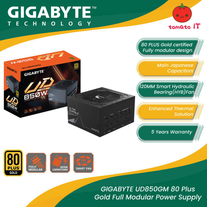 GIGABYTE UD850GM 850w 80 Plus Gold Full Modular Power Supply | Lazada