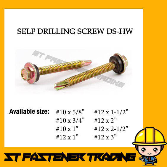 Self Drilling Hex Head Roofing Awning Screw For Metal / Hex Self ...