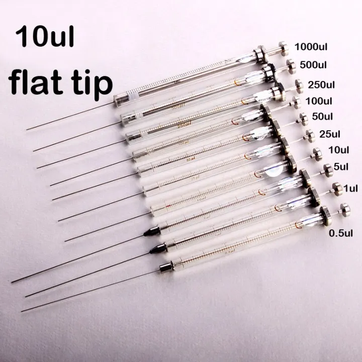 10ul Liquid Phase (Flat Tip) Injector Microsyringe Color Spectrum ...