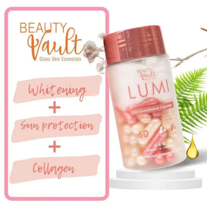 LUMI 24H GLUTATHIONE with COLLAGEN SUNBLOCK PROTECT by Beauty Vault See ...