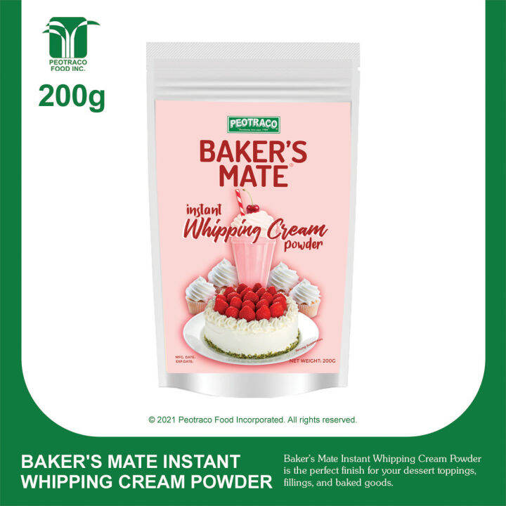 Baker's Mate Instant Whipping Cream Powder (200g) | Lazada PH