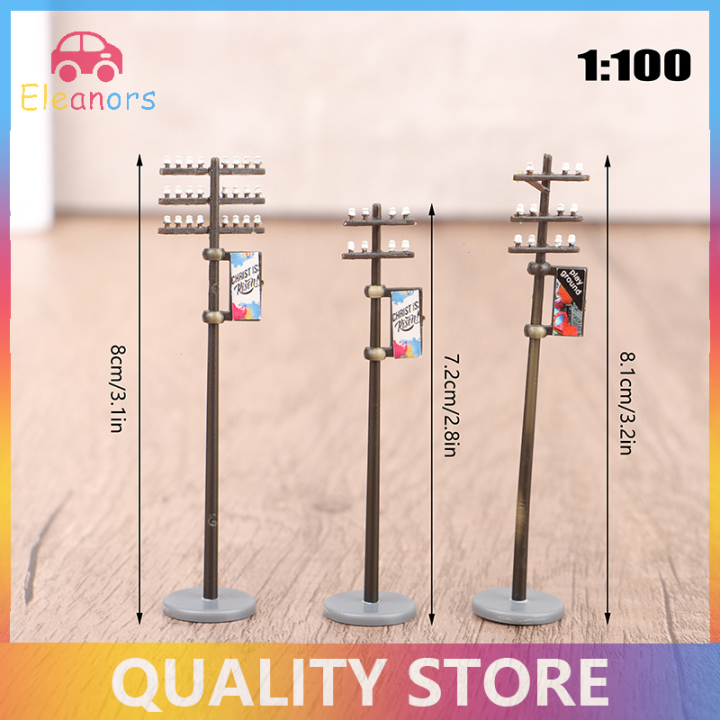 [Eleanor] 1:42 1:87 1:100 Electric Line Pole Model for Train ...