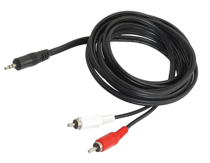 RCA Audio to Stereo Jack 3.5mm (1.5 Meters) | Lazada PH