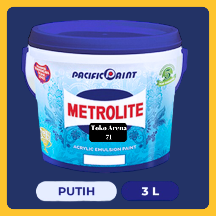 CAT TEMBOK METROLITE 3L 5KG 3 L 5 KG 3 LITER 3LITER | Lazada Indonesia