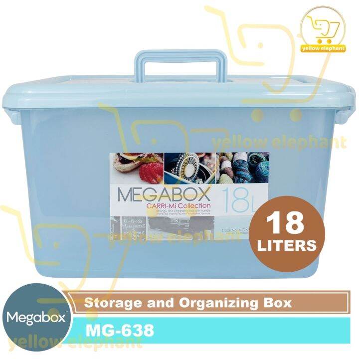 Megabox Storage Box With Handle Carrie-Me Series 18 Liters | Lazada PH