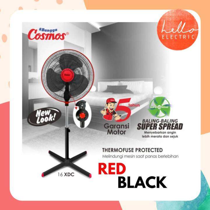 KIPAS ANGIN / STAND FAN COSMOS 16 XDC / 16-XDC KAKI SILANG 16 INCH ...