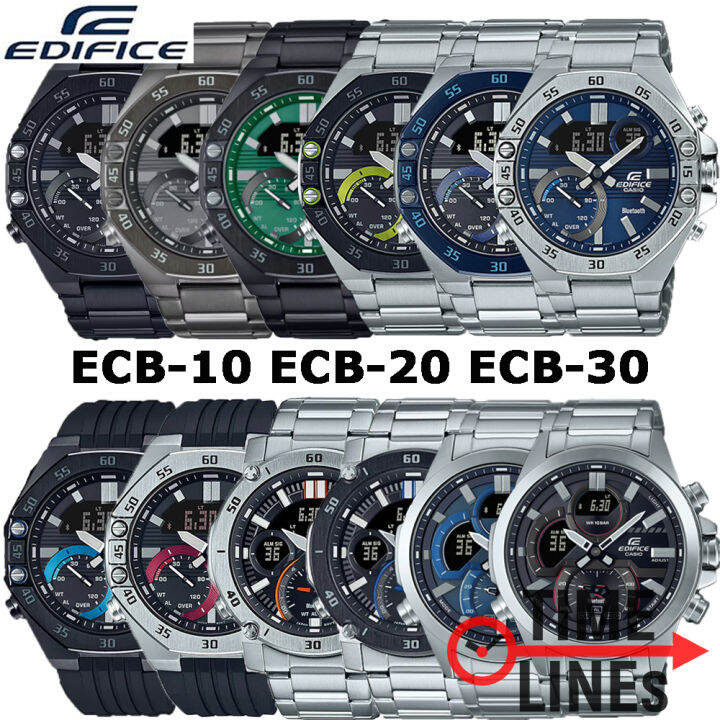 CASIO Edifice รุ่น ECB-10 ECB-20 ECB-30 series นาฬิกาชาย 2 ระบบ เชื่อม ...