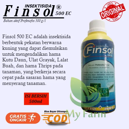 Insektisida Finsol 500 Ec 500 Ml Racun Obat Semprot Secara Kontak Dan Lambung Untuk Membasmi ...