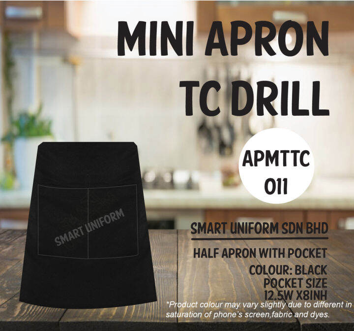 Smart Uniform Mini Apron TC Drill | Lazada