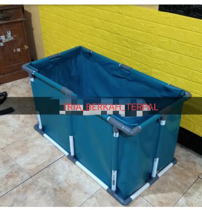 KOLAM RANGKA PIPA FULLSET 100 x 80 x 50 PVC ORCHID | Lazada Indonesia