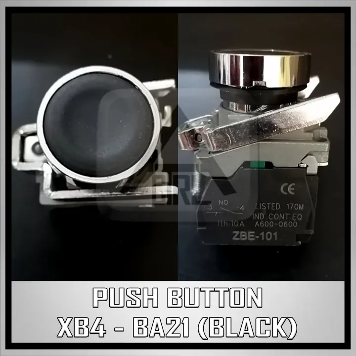 22mm XB4 24v PUSH BUTTON SWITCH (BLACK/RED/YELLOW/GREEN) MOMENTARY ...