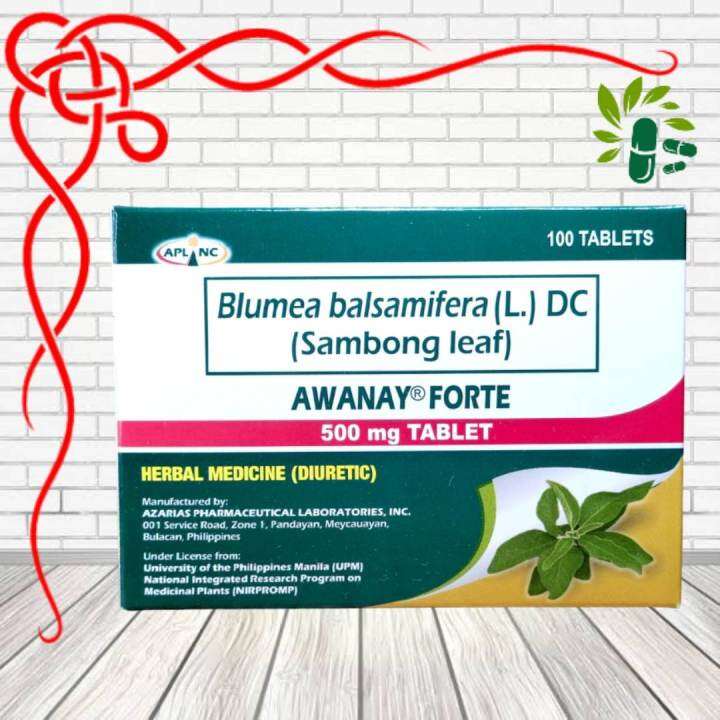 Awanay Forte (Sambong Leaf) 100 Tablets | Lazada PH