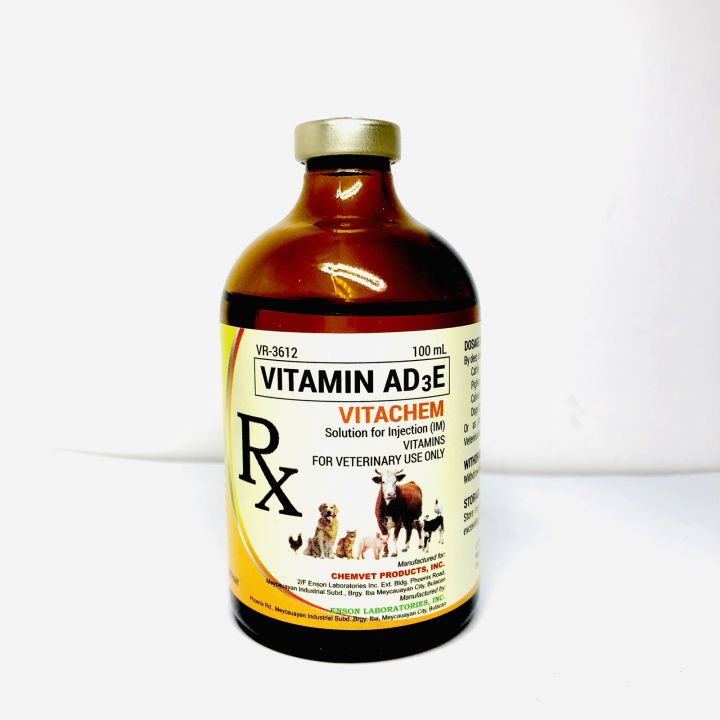 [SOUTH VET ] Vitachem 100ml / Vitamin AD3E for all animals | Lazada PH