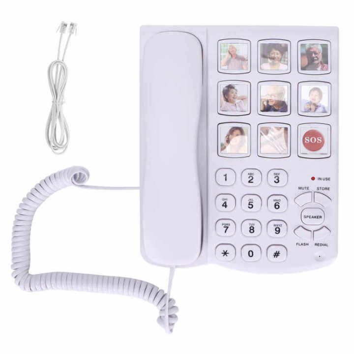 Big Button Telephone Amplified Photo Memory Corded Landline Energy ...
