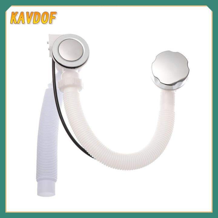 KAVDOF Home Round Pop-Up Connection Bath Overflow Concealed Bathtub ...